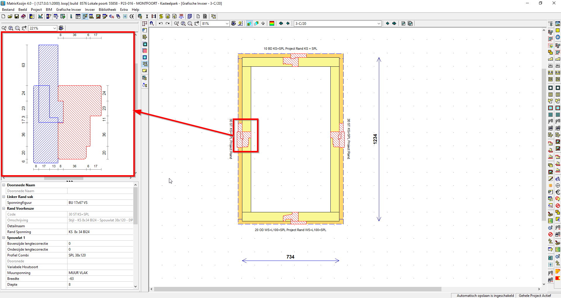 Spouwlat doorsnedes | Matrix Knowledge Base